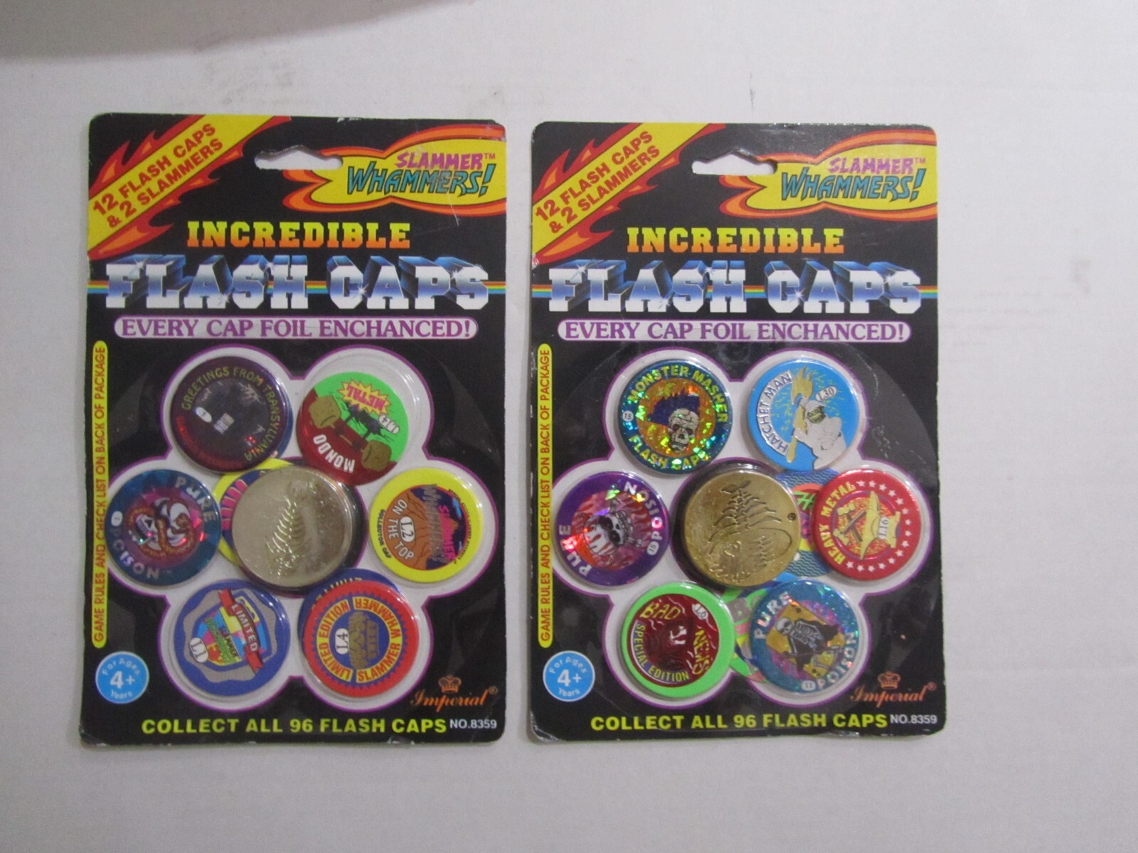 VNT POG 1994 Slammer Shammers Incredible Flash Caps No:8359 Lot of 2 | eBay