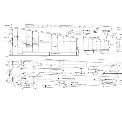 Crown F3A Pattern Ship 61" Wingspan RC Model Airplane Printed Plans ...