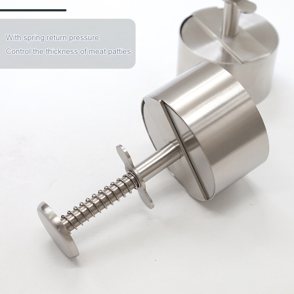 Round Patty Making Mold Stainless Steel Kitchen Tools Accessories (11CM ...