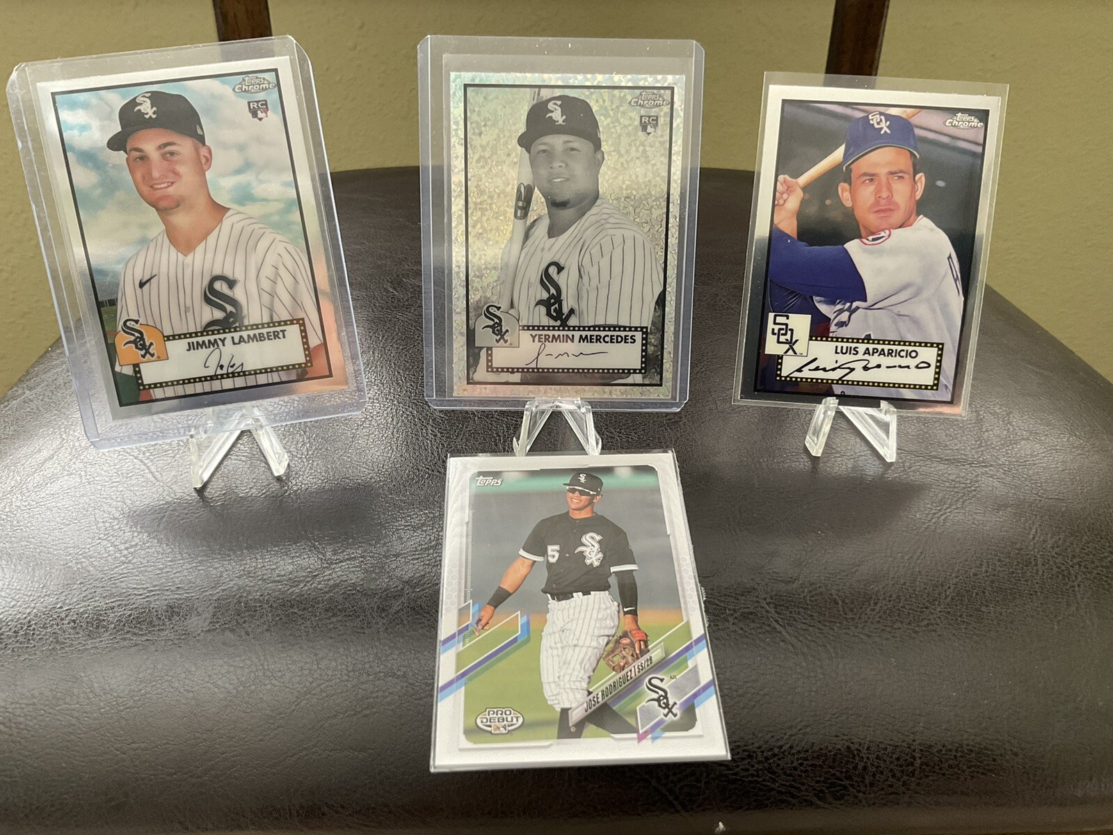 2021 Bowman Chrome Negative Diamond Rookie Yermin Mercedes + Jimmy ...