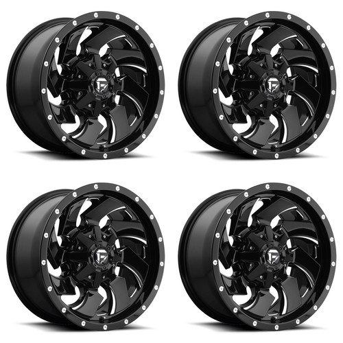 4x Fuel 20" Cleaver D574 Wheels Satin Black Milled 20x12 8x170 -44mm 4.75"BS | eBay