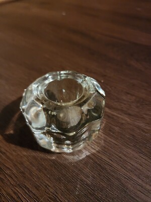 Vintage Lamp Round Glass Crystal Lamp Parts Column Spacer NOS | eBay