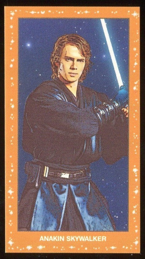 Anakin Star Wars Topps Card 206 Orange Star Field 2022 T206 Near Mint ...