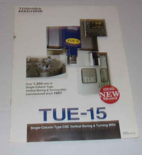 Toshiba Machine TUE-15 CNC Mills Specs Catalog | eBay