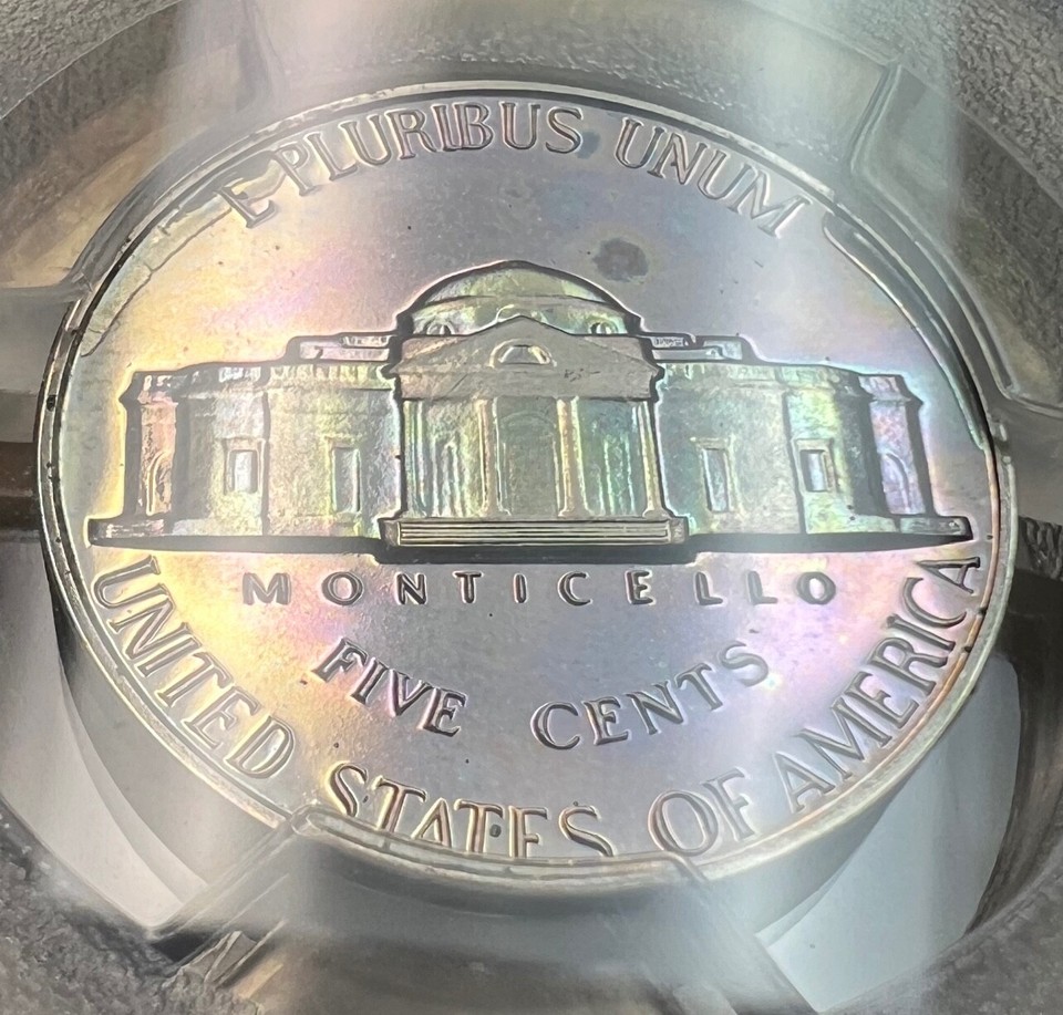 1962 Jefferson Nickel PCGS PR66 Cello Toned Proof Coin 5C Gold Shield ...