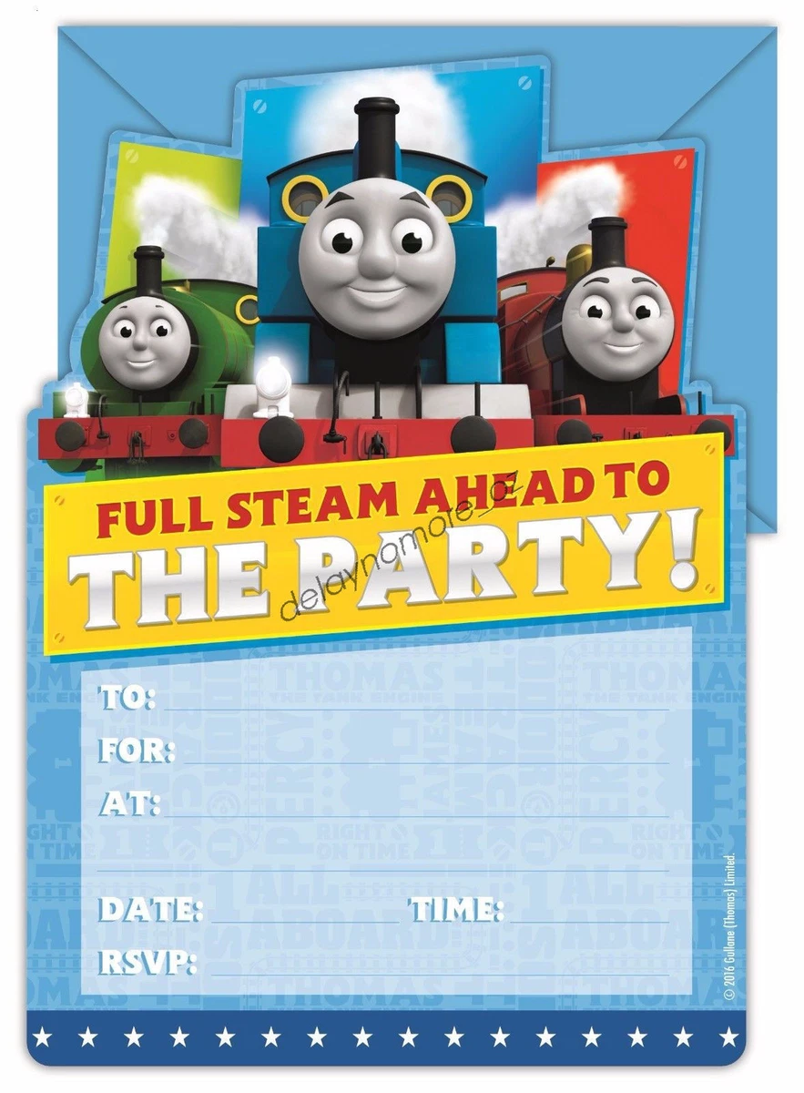 Thomas The Train Invitation Template