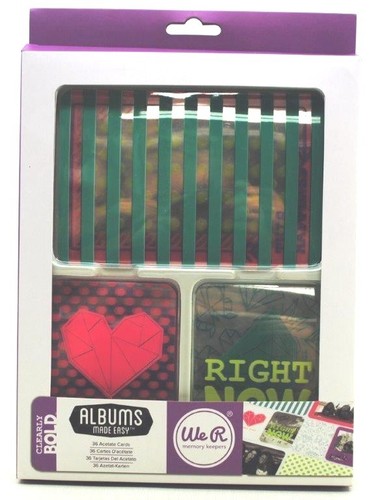 We R Memory Keepers - ALBUMS MADE EASY - 36 Acetate cards | eBay