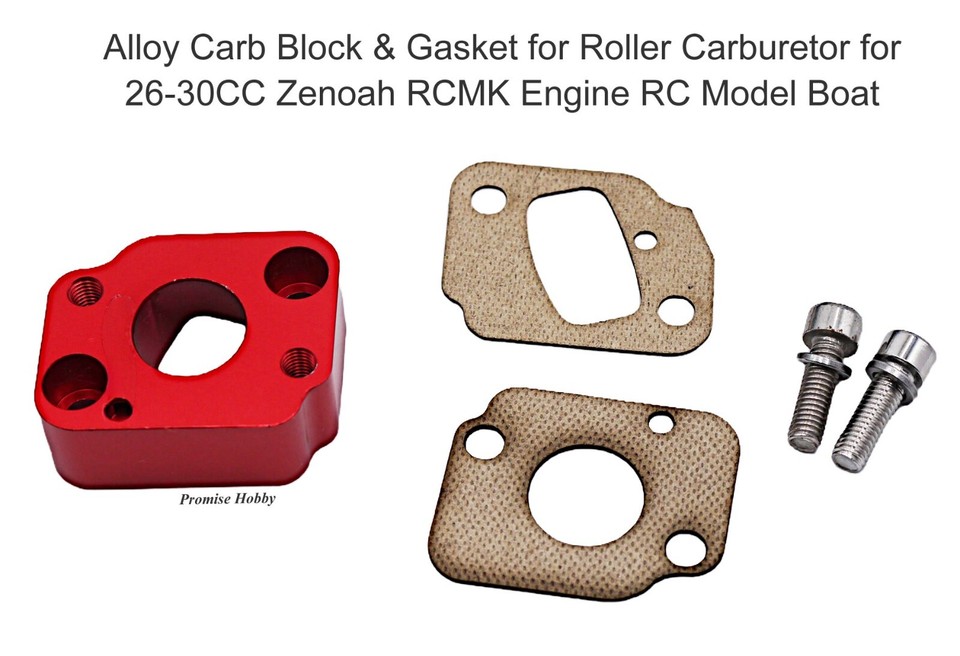 Roller Carburetor Carb Block for 26-30CC Zenoah Petrol Gas Engine RC ...