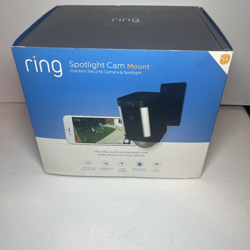 Ring Spotlight Cam Hardwired for Non-Stop Power & Security Untested | eBay