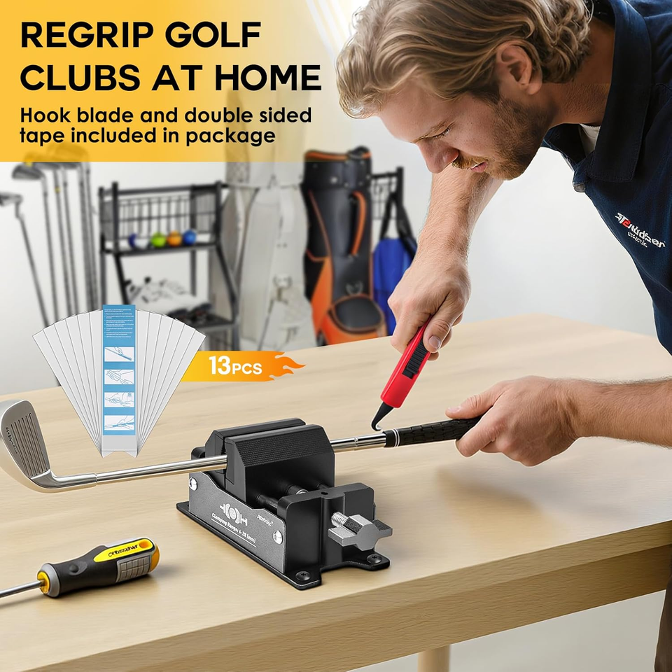 Golf Club Regripping Pro Kit, Quick Release Golf Grip Removal Tool ...