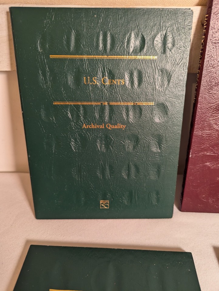 Lot of 6 Vintage Coin Collection Books Whitman Treat Littleton Empty ...