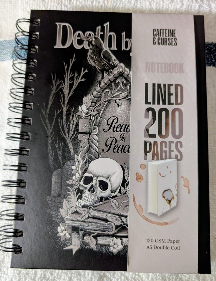 Death by TBR Hardcover Spiral Notebook 6x8.5 for Writing Drawing | eBay