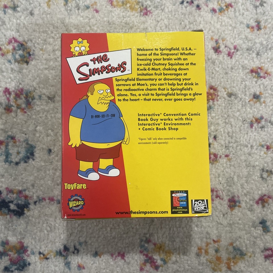 The Simpsons Convention Comic Book Guy ToyFare - New | eBay