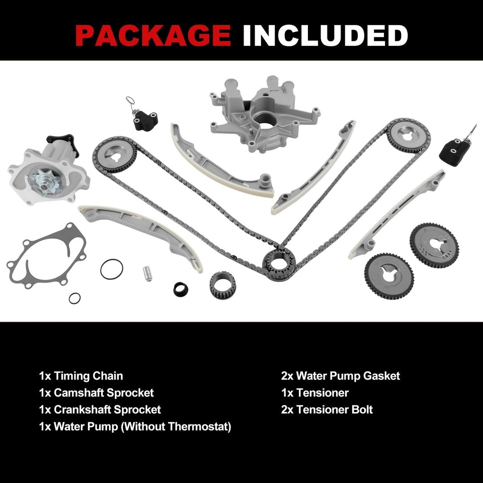 Timing Chain Kit Oil Water Pump 5.6L Fit for Titan 2004-2009 for Armada ...