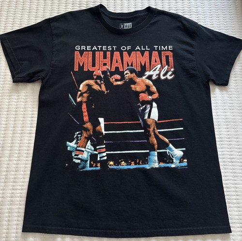 Muhammad Ali Boxing Black Cotton T-Shirt Men's Size Large | eBay