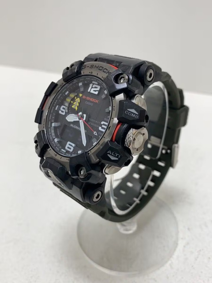 CASIO MUDMASTER Mudmaster Solar Watch G SHOCK Analog Rubber GRY KHK ...