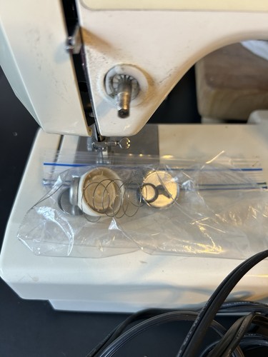 White Sewing Machine Model 1455 With Power cord And Foot Pedal. | eBay