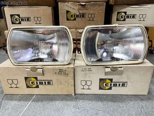CIBIE IODE 95 FOG LIGHT PROJECTEURS Clear lens 2 Pcs. NOS Made in ...