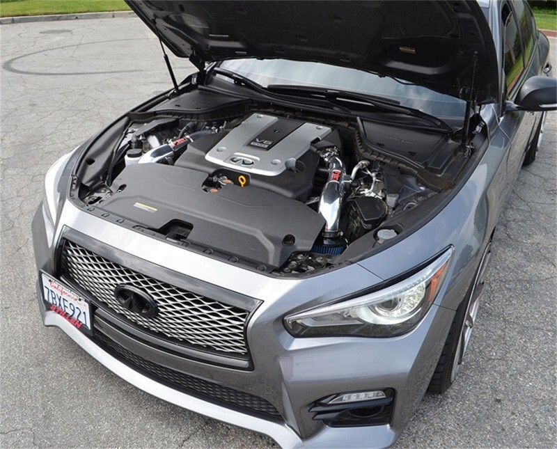Injen FITS 14 Infiniti Q50 3.7L V6 Black Dual Short Ram Intake w/ MR ...