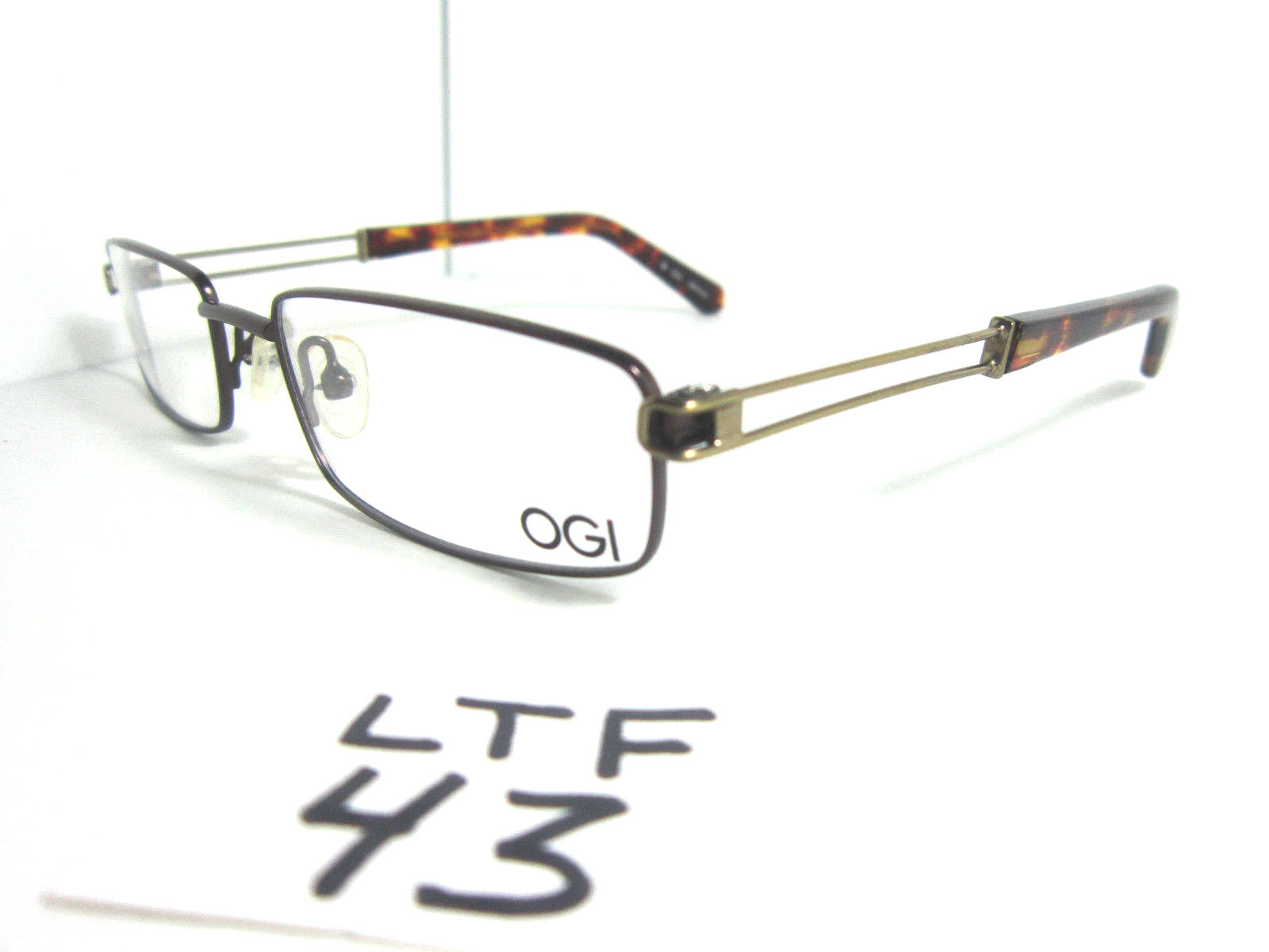 OGI Eyeglass Frame Titanium 5039/946 Tortoise Mens Womens Rectangular ...