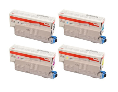 4 x Toner Originale OKI C823 C833 C843 DN / 46471104 -46471101 ...