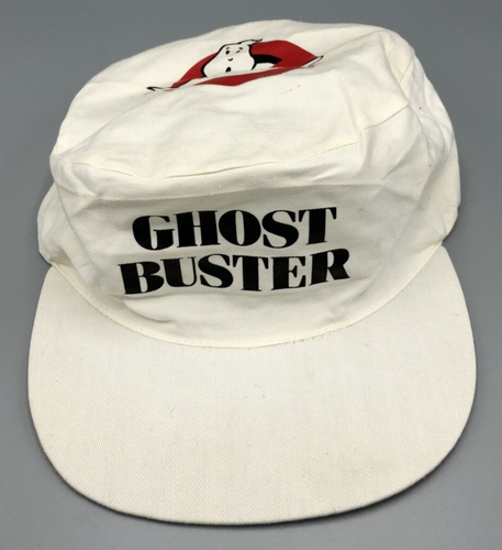 Ghostbusters White Canvas Cotton Painters Hat Cap Rare | eBay