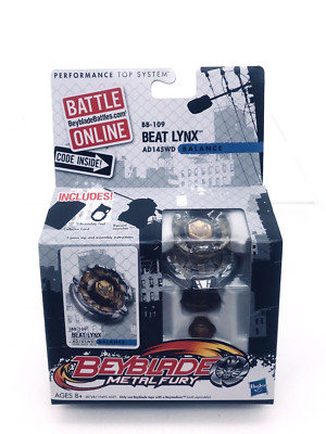 Hasbro Beyblade Metal Fury BB-109 Beat Lynx AD145WD Balance MISB Sealed ...