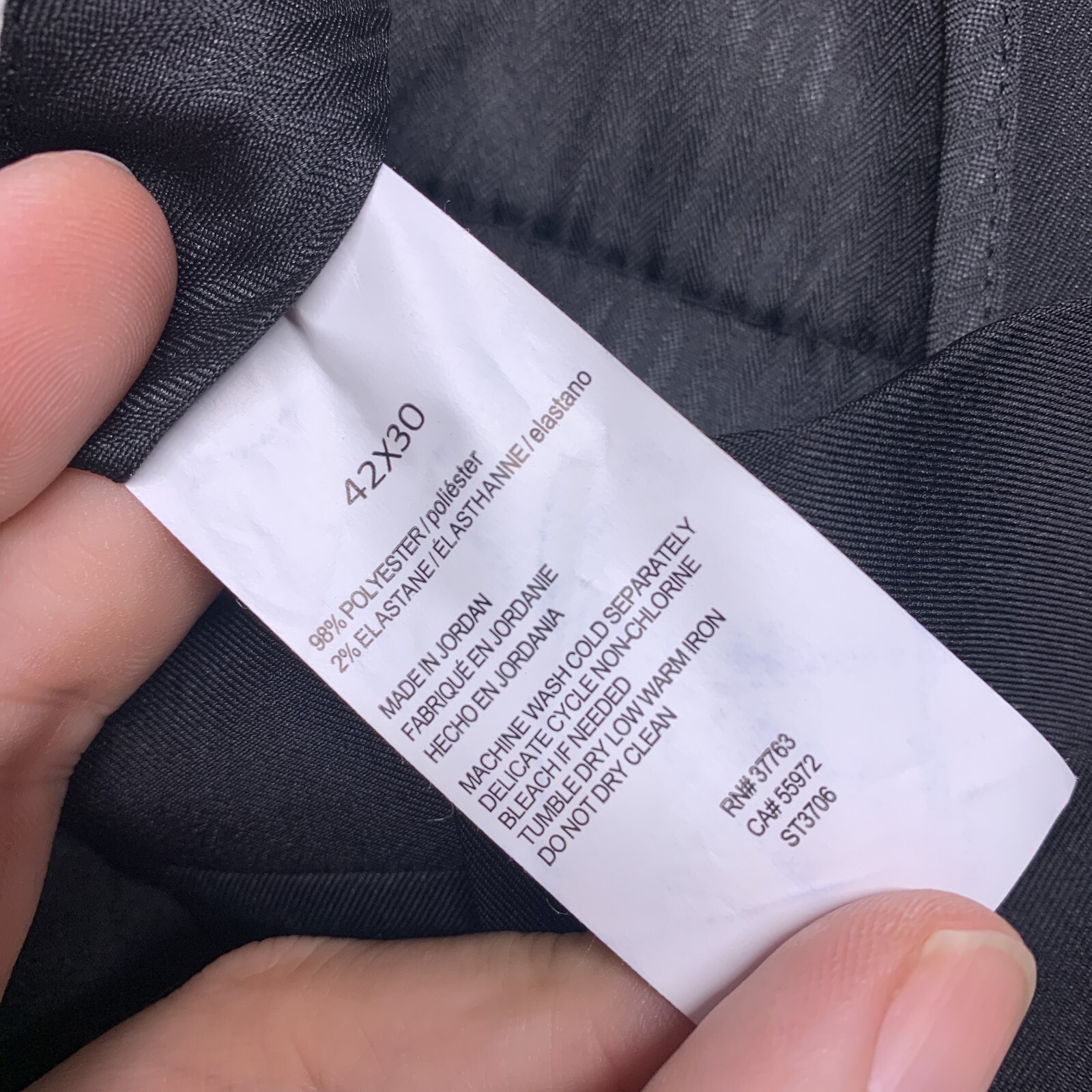 Perry ellis Dress Pants Mens 42 30 Travel Luxe Charcoal Performance ...