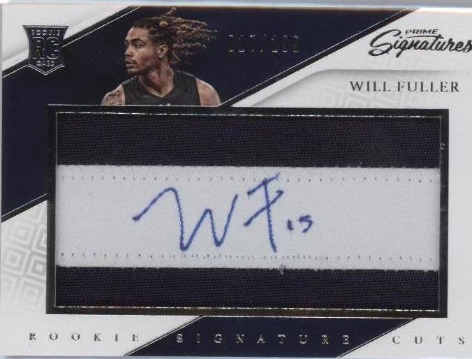 2016 Panini Prime Signatures - Rookie Signature Cuts Will Fuller V #281 ...