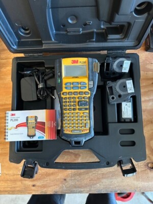 3 M PL200 Labeler Professional Portable Printer Bundle w/ Extra ...