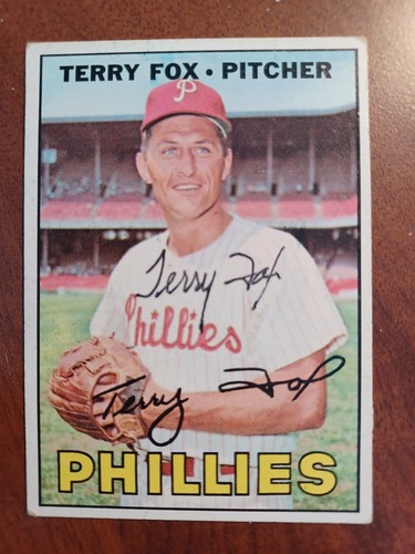 TERRY FOX 1967 Topps # 181 autographed signed card PHILLIES 67 AUTO | eBay