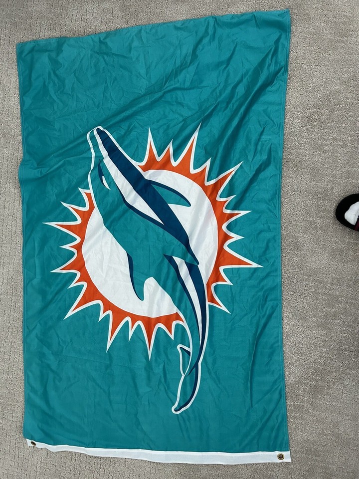 Miami Dolphins 3x5 Foot Banner Flag | eBay