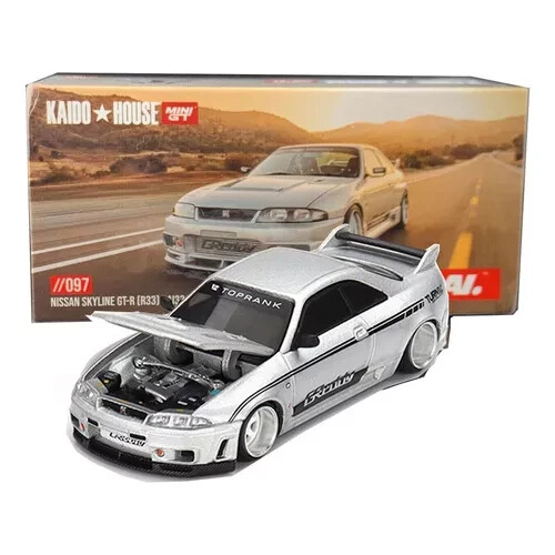 Mini GT x Kaido House 1:64 Nissan Skyline GT-R (R33) DAI33 V1 Diecast ...