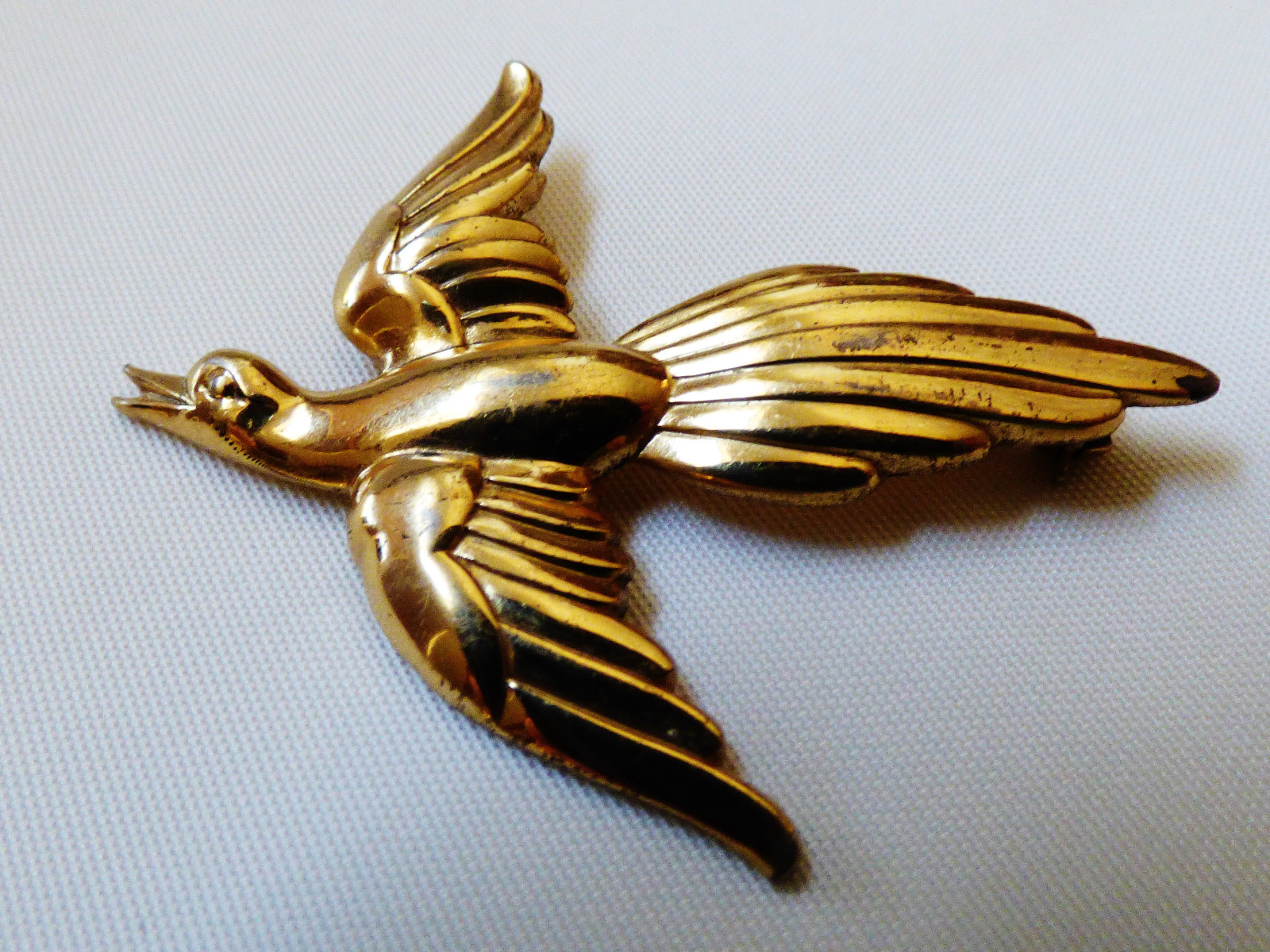 Forstner Gold plate on Sterling Silver 925 Bird Pin Brooch | eBay