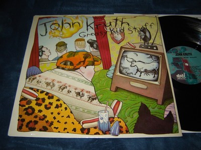 John Kruth - Greasy Kid Stuff LP NM in shrink 1989 rock on Dali w ...