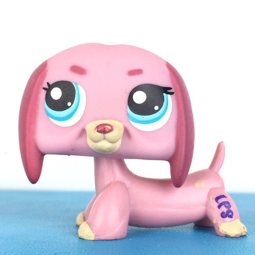 Authentic Littlest Pet Shop #1306 Dachshund Dog / Original Hasbro LPS ...