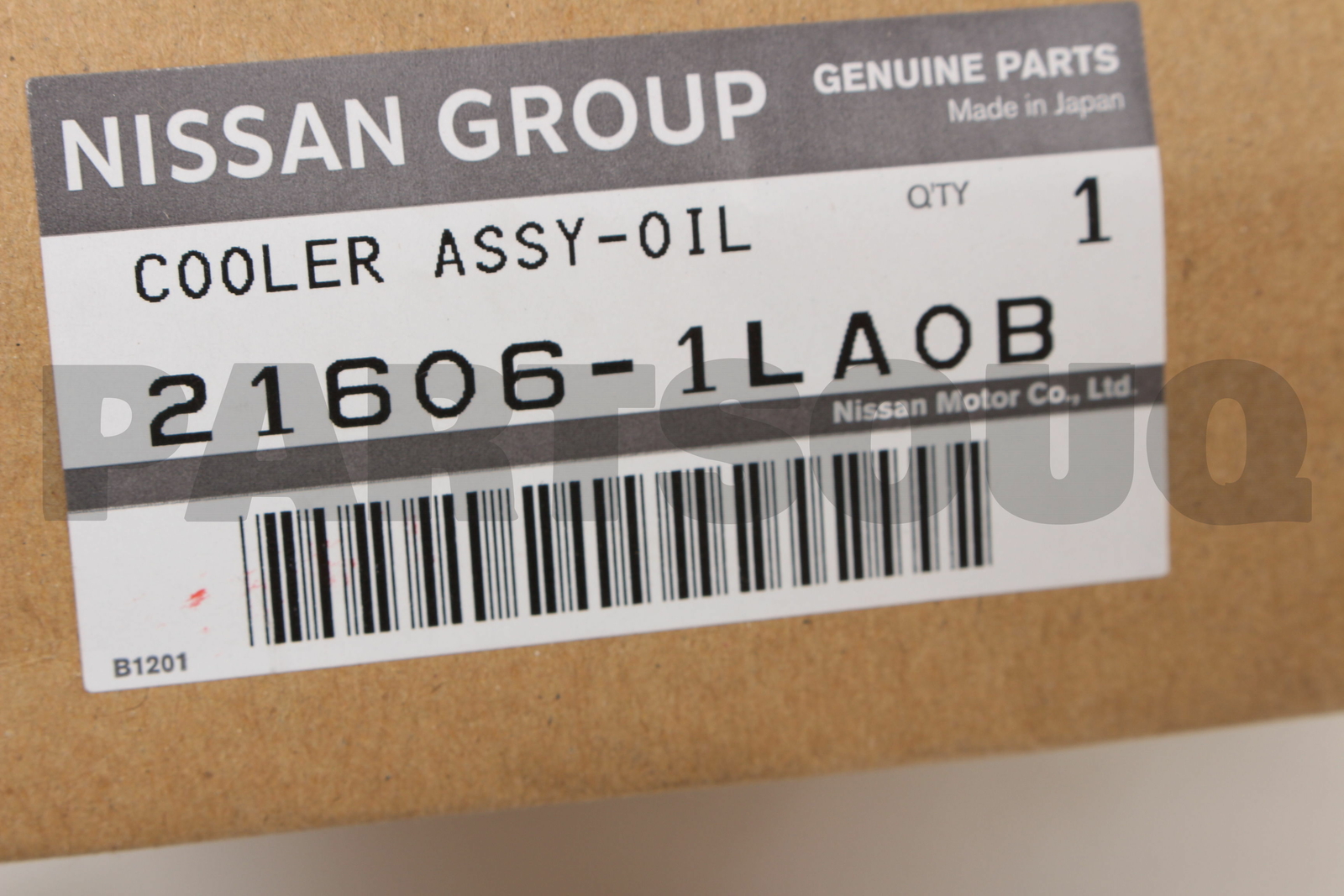 216061LA0B Genuine Nissan COOLER ASSY-OIL 21606-1LA0B | eBay