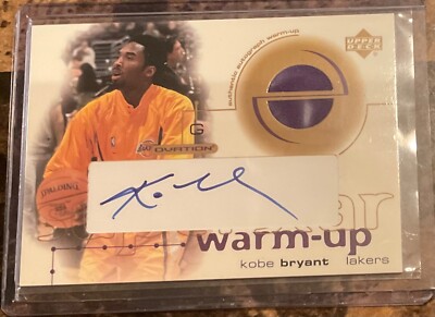 2001 Upper Deck Ovation Kobe Bryant Warm-Up Auto | eBay