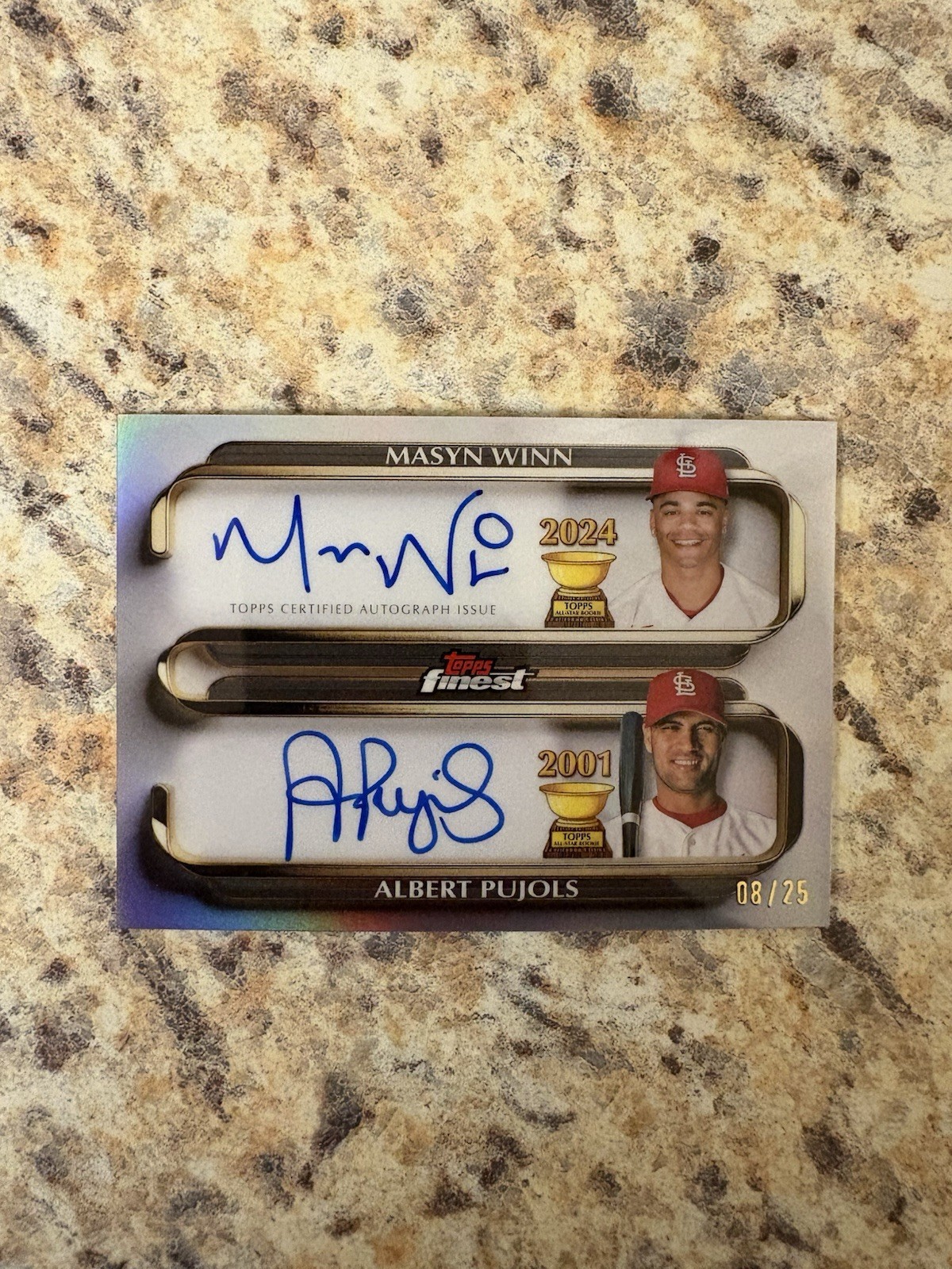 Albert Pujols / Masyn Winn 2025 Topps Finest #RCDA-WP Rookie Cup Dual ...
