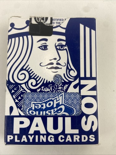 Vintage Blue Paulson Playing Cards Las Vegas Casino Dealer Played | eBay