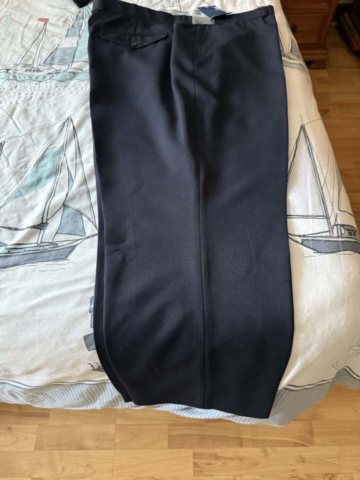 Men’s Premier Man Trousers Size W48 - S Navy | eBay UK