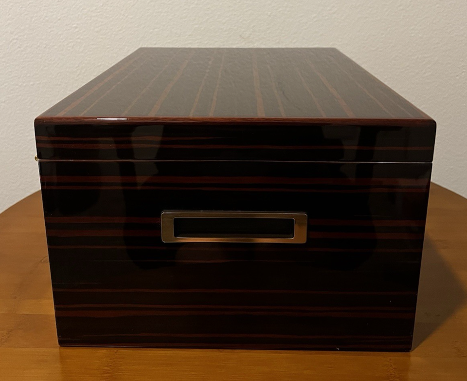 Ashton / Savoy Macassar Extra Large Humidor - Holds 150 Cigars - New in ...