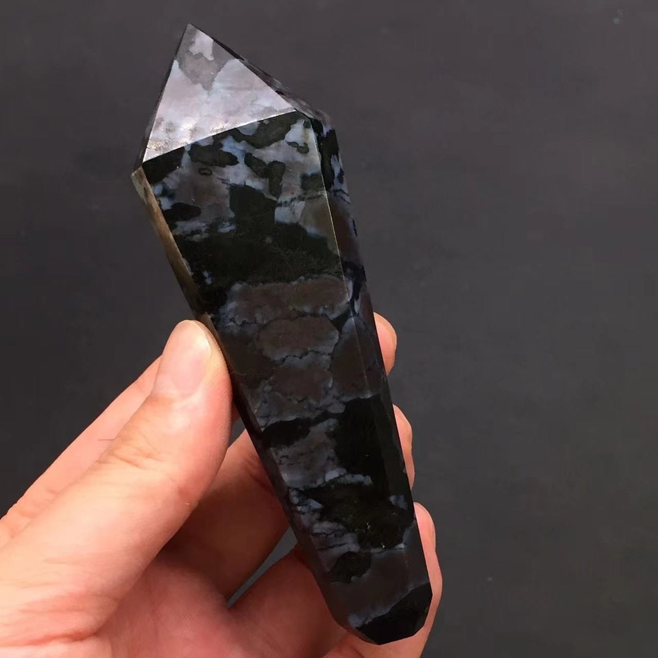 Precious Natural Gabbro Crystal Quartz Healing Wand Smoking Pipe ...