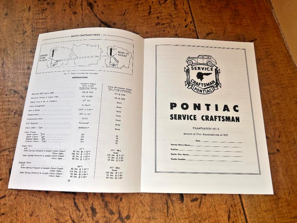 Pontiac Service Craftsman News Tri-Power Carburetion Information March ...
