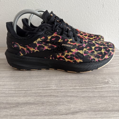 Brooks Launch GTS 9 Cheetah Print Running Sneakers Womens Size 8.5 ...