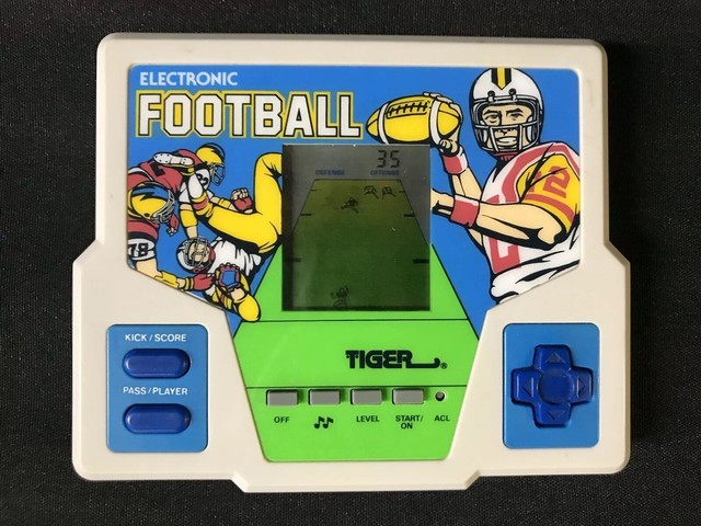 Vintage 80's 1987 Electronic Football Handheld Game by Tiger *TESTED ...
