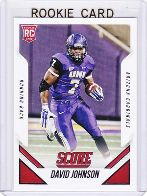 DAVID JOHNSON ROOKIE CARD 2015 Score RC Football ARIZONA CARDINALS New ...