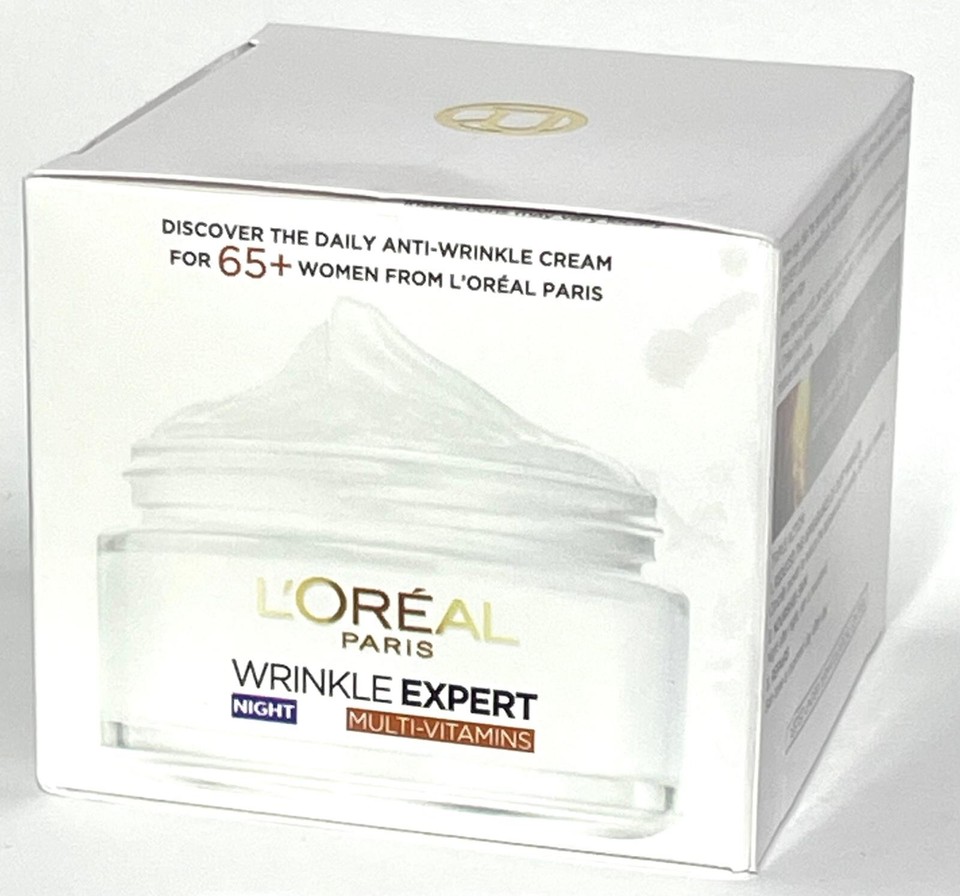 L'Oreal Wrinkle Expert Anti-Wrinkle Fortifying Cream / Night Cream 65+ - 50ml | eBay