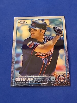 2015 Joe Mauer Topps Chrome #4 | eBay