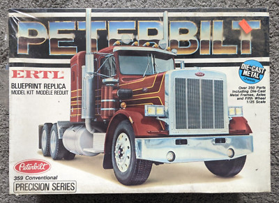 SEALED NEW VTG ERTL 1/25 DIE-CAST PETERBILT 359 SEMI PRECISION MODEL ...